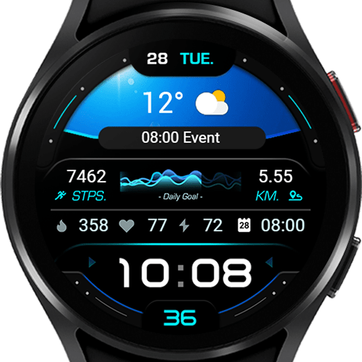 Home - RECREATIVE ® Watch Faces - Minimal & Battery Efficient for Wear Os